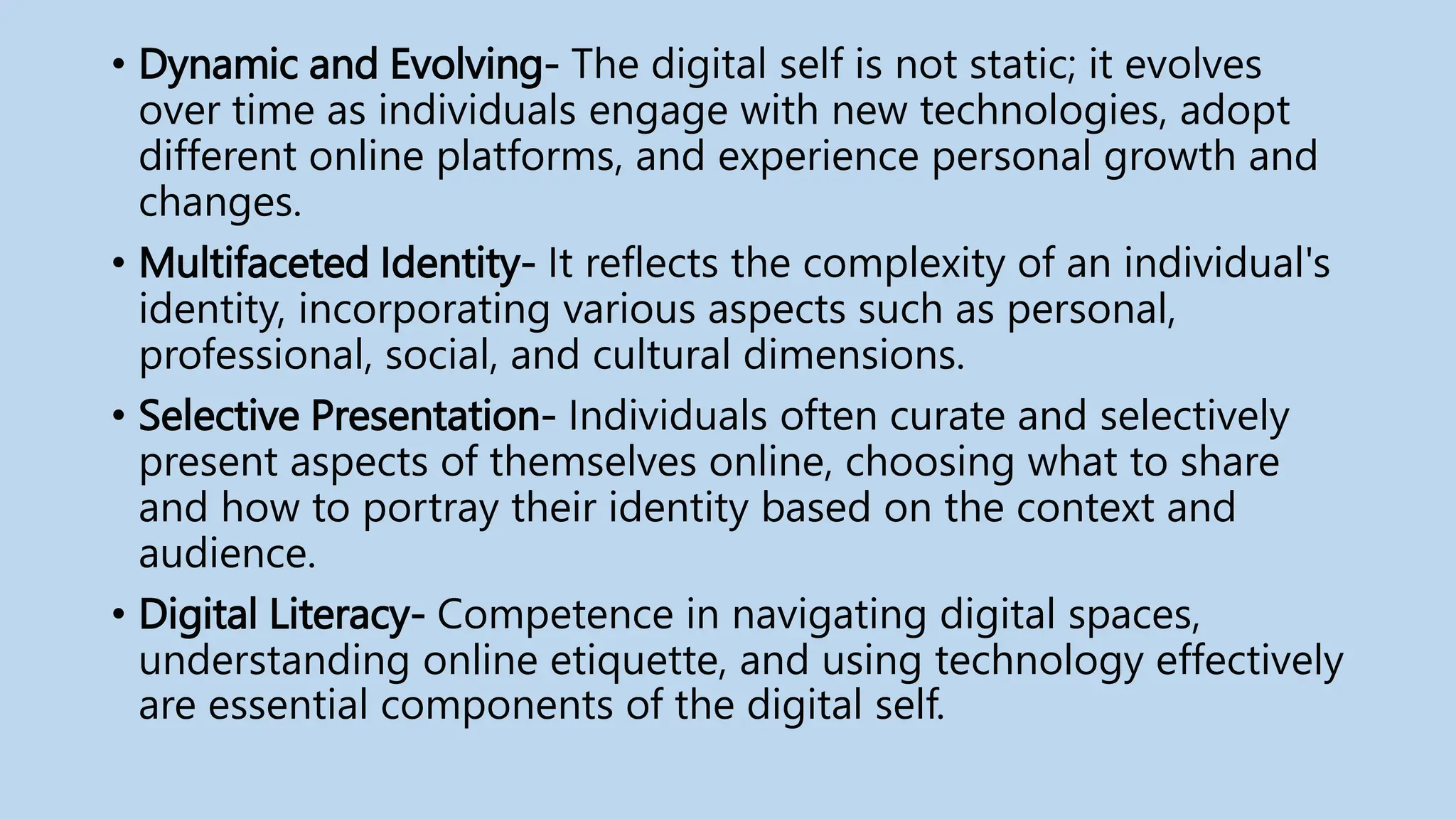 About Digital Self in the Subject of understanding the Self | PPTX