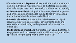 About Digital Self in the Subject of understanding the Self | PPTX