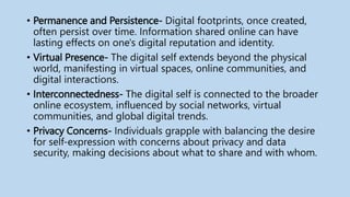 About Digital Self in the Subject of understanding the Self | PPTX