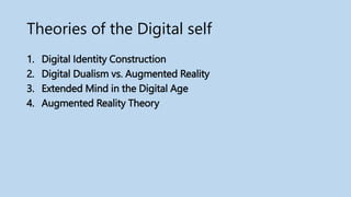 About Digital Self in the Subject of understanding the Self | PPTX