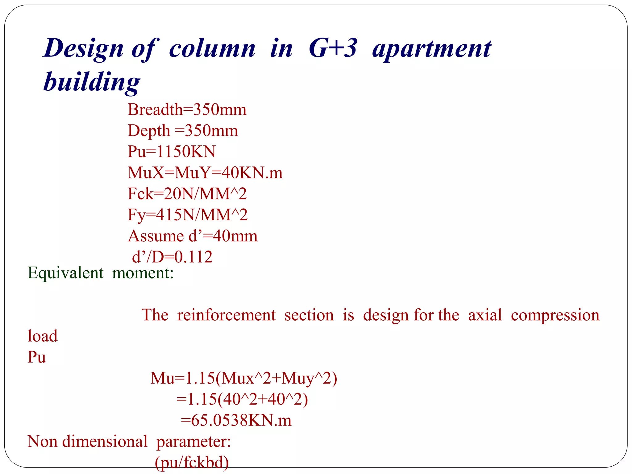 G+3 APARTMENT BUILDING PROJECT REPORT | PPTX