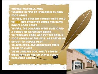 Kohls - Retail Management | PPTX | Retail Industry | Industries