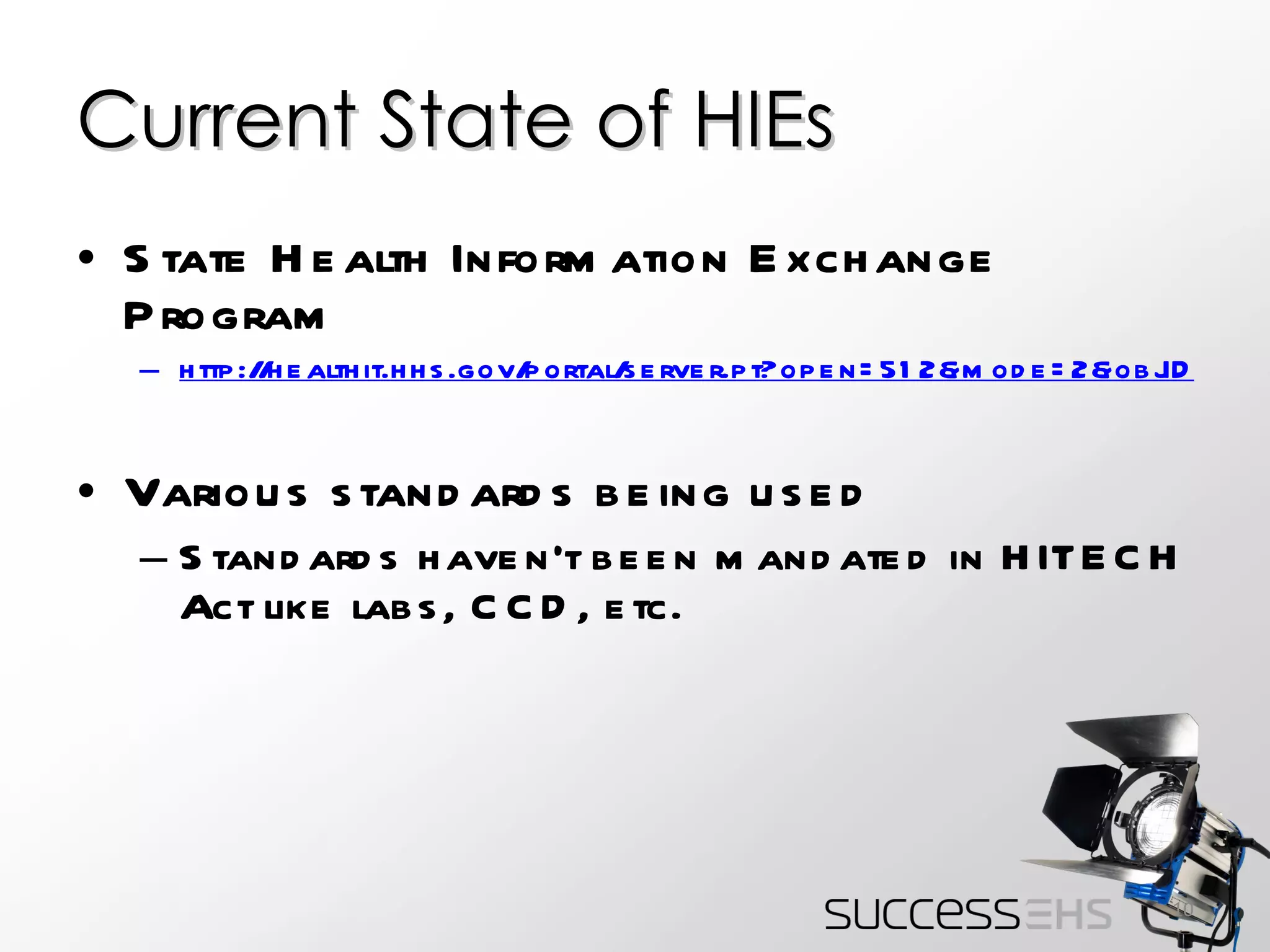 Health Information Exchange (HIE) | PPT