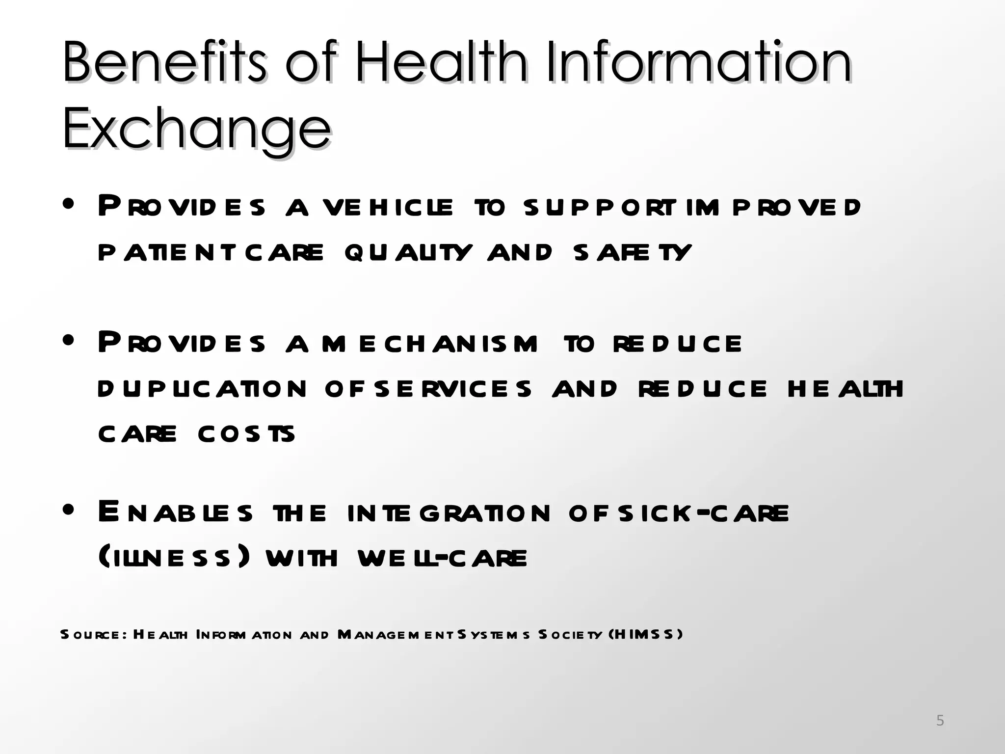 Health Information Exchange (HIE) | PPT