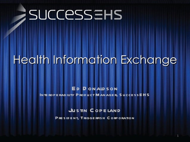 Health Information Exchange (HIE) | PPT | Healthcare Industry | Industries