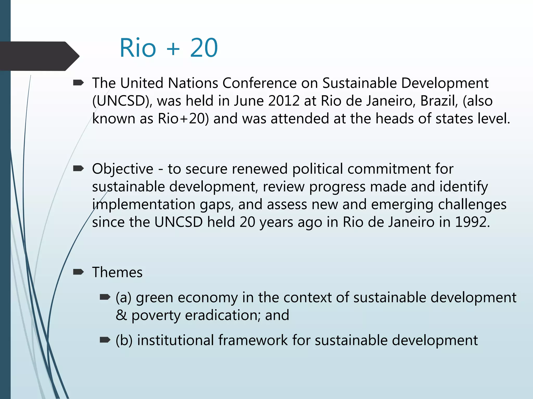 Sustainable development and climate change | PPTX