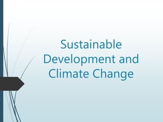 Sustainable development and climate change | PPTX