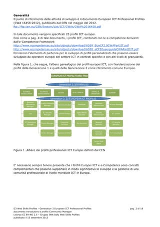 G3 Web Skills Profiles Generation 3 European ICT Professional Profiles ...