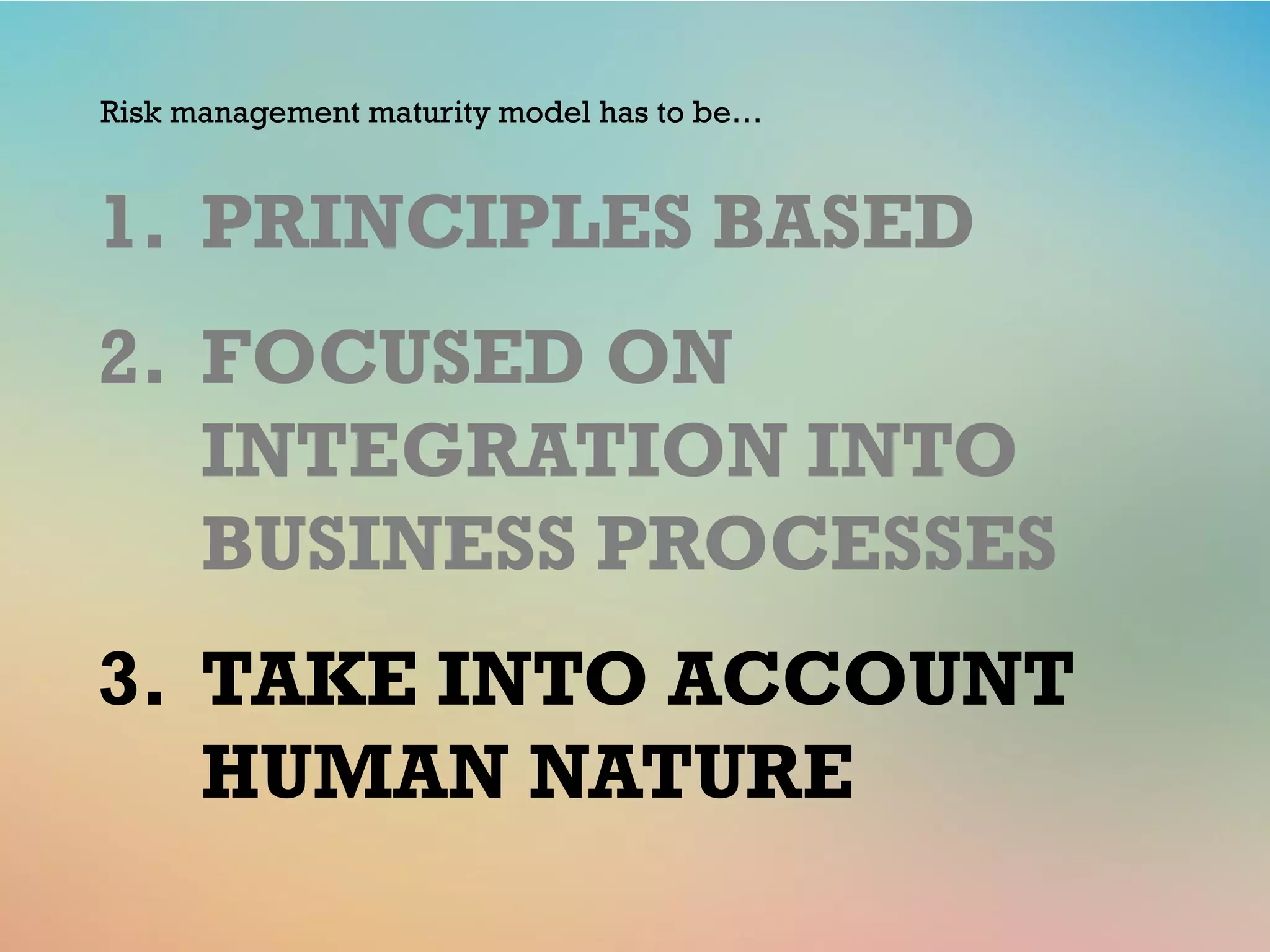 Alex Sidorenko talks about the new G31000 risk management maturity ...