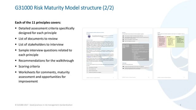 G31000 Risk Management Maturity Model | PPTX | Business Accounting ...