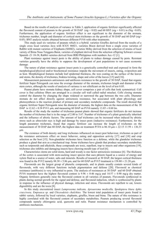 The Antibiotic and Antixenotic Resistance of Some Peanut (Arachis ...