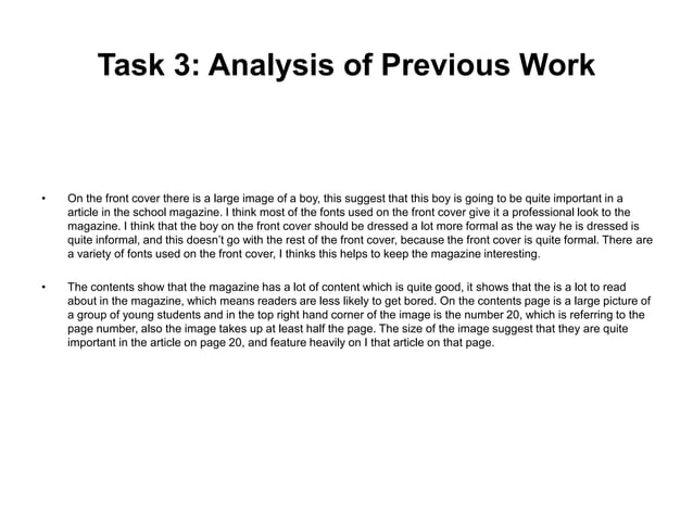 Preliminary Task | PPT