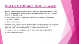 AS Media Studies: G321 foundation portfolio | PPTX