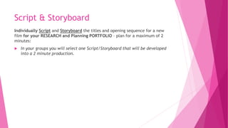 AS Media Studies: G321 foundation portfolio | PPTX