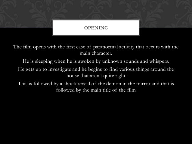 G321 Presentation for Film Premise | PPTX