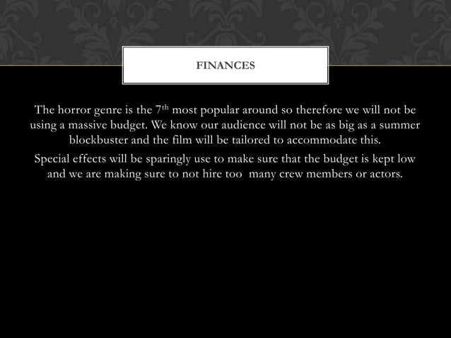 G321 Presentation for Film Premise | PPTX