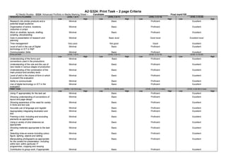 G324 marking criteria on 2 pages | PPT