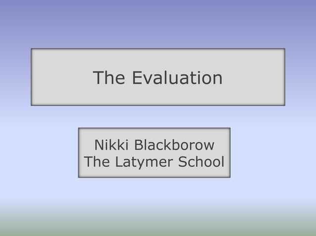 G324 music video brief evaluation | PPT