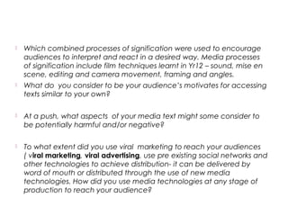 G325 audience theory applied march 2014 | PPT