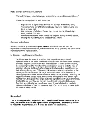 G325 example Response: Media and Collective Identity | DOC