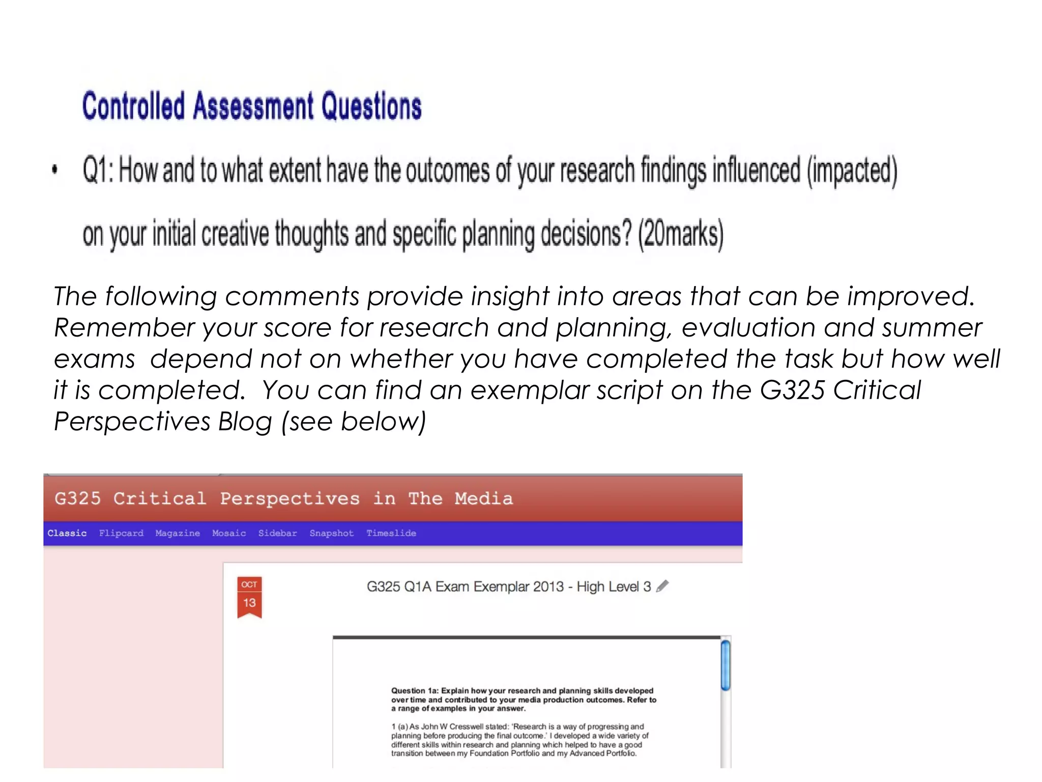 G325 Q1A Feedback | PPT