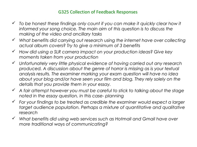G325 Q1A Feedback | PPT