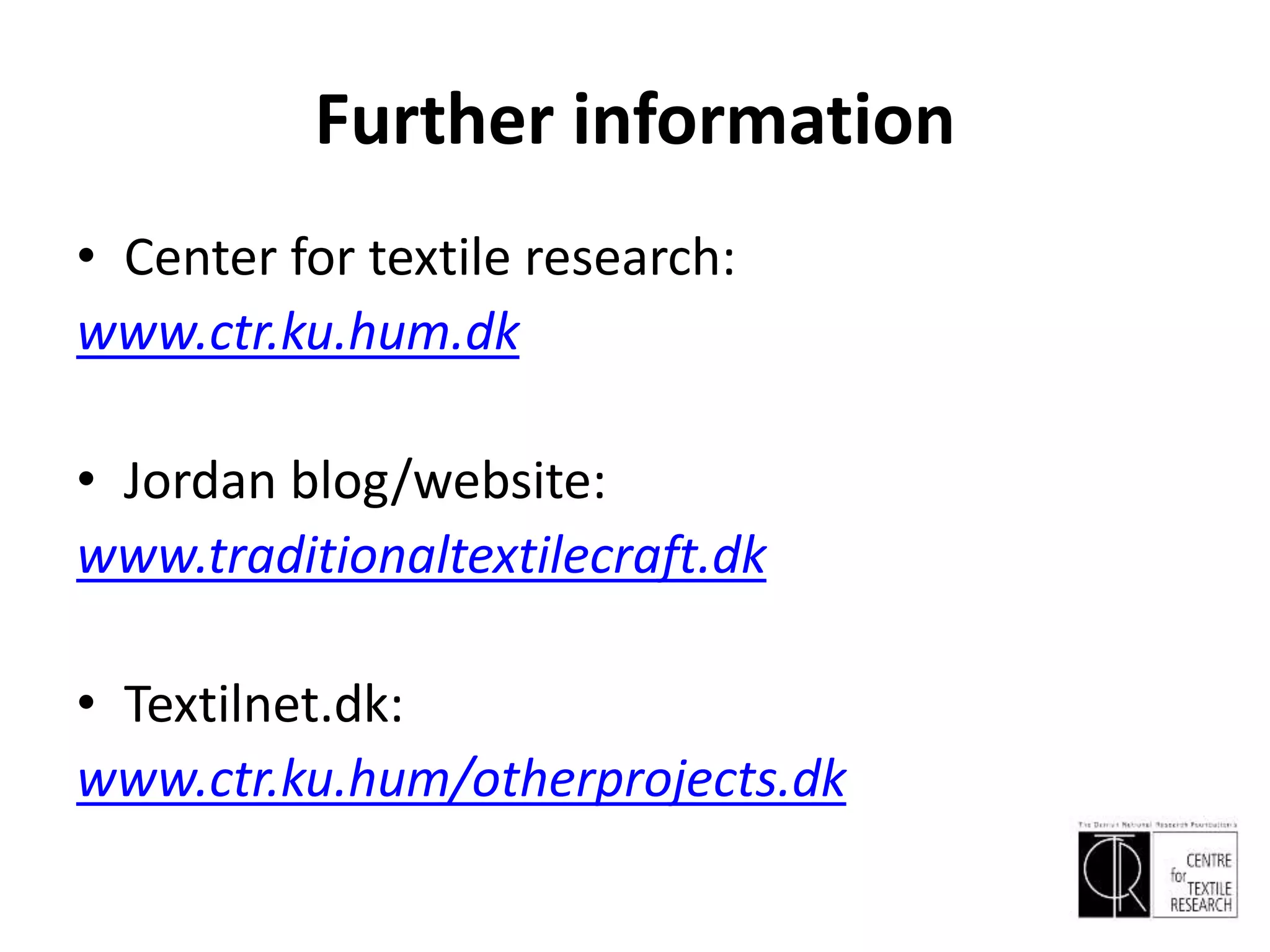 Textile terminologies and social networks | PPT
