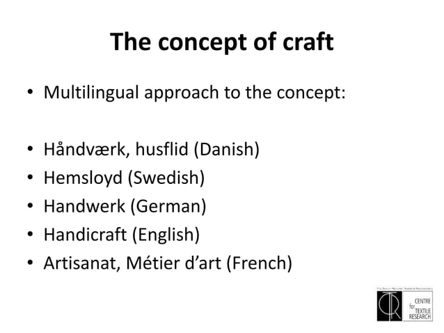 Textile terminologies and social networks | PPT