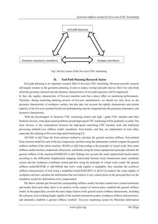 General stiffness model for five-axis CNC machining | PDF