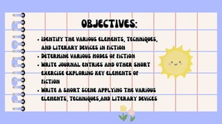 Elements, Techniques and Literary Devices in Fictionpdf | PDF