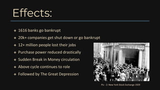 Major Market Crises of History: Reason and Effect | PPTX