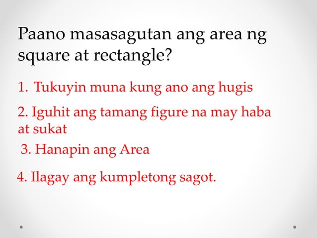 G3 q4 w6 solves routine and non routine problems involving areas of | PPTX