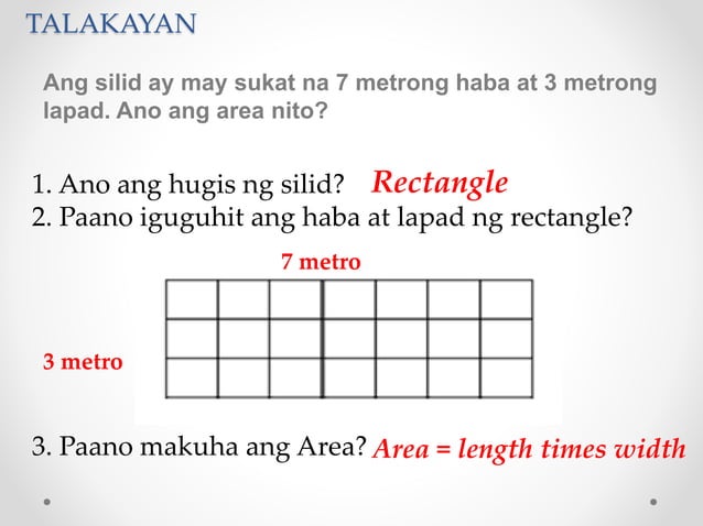 G3 q4 w6 solves routine and non routine problems involving areas of | PPTX