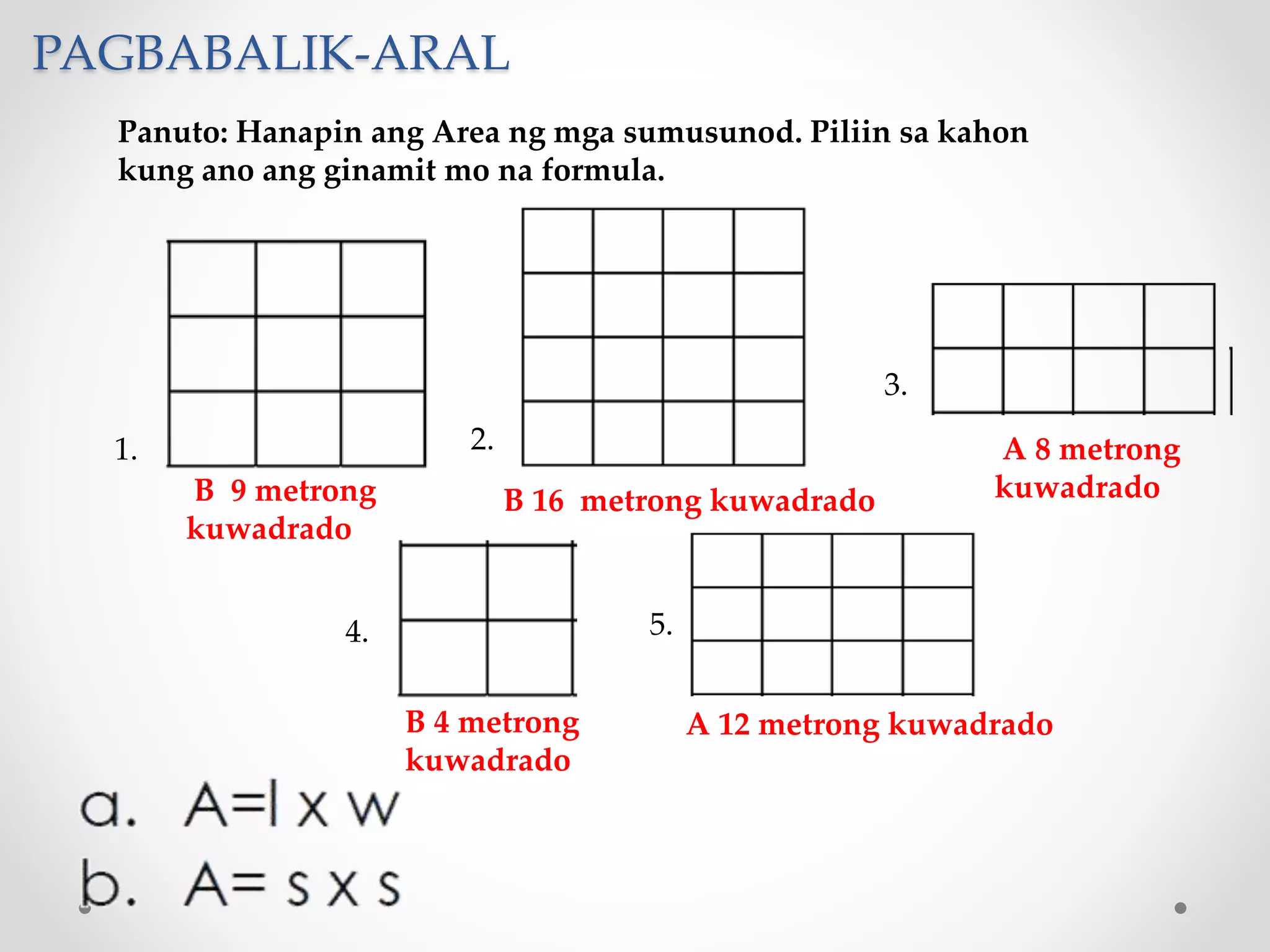 G3 q4 w6 solves routine and non routine problems involving areas of | PPTX