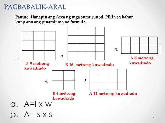 G3 q4 w6 solves routine and non routine problems involving areas of | PPTX