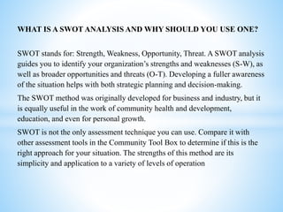 tools in community organizing | PPTX