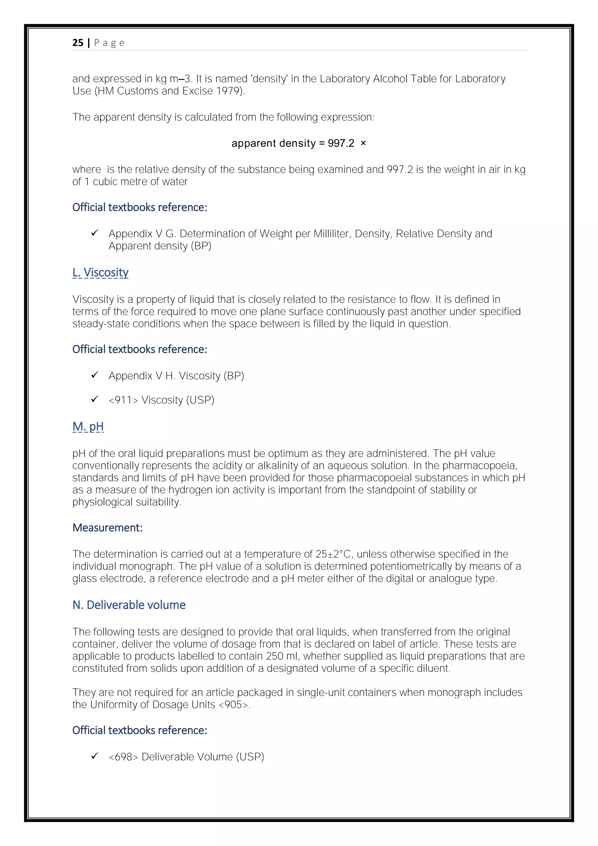 GMPs and quality control tests of liquid dosage forms | PDF