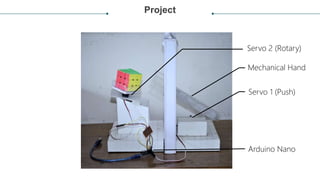 Robot that can solve a 3x3 Rubik's Cube using image recognition. | PPTX ...