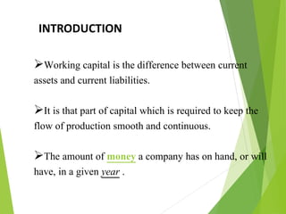 Working Capital | PPT