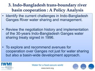 G4 impact of climate change, food demands and trans-boundary agreement ...