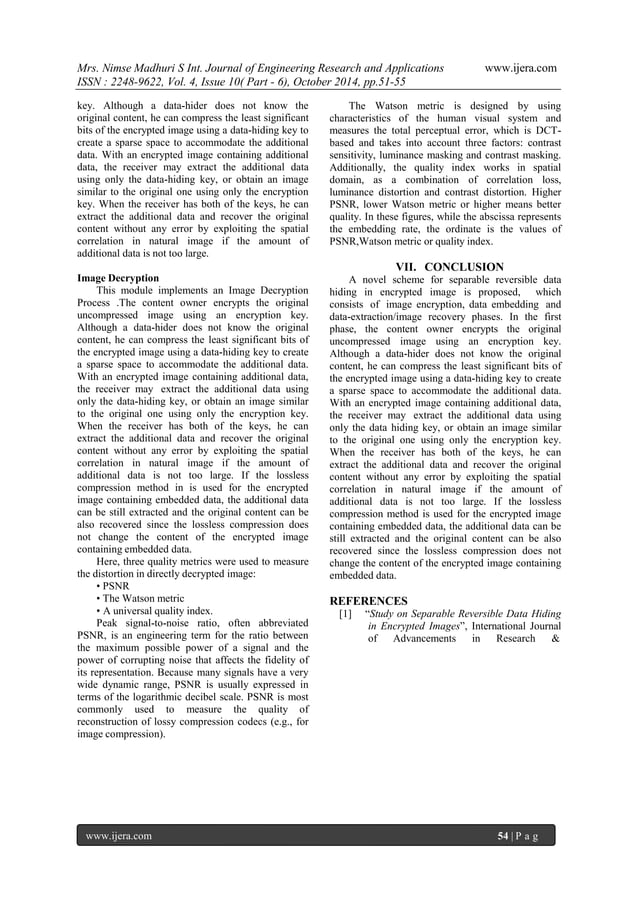 Scalable Image Encryption Based Lossless Image Compression | PDF