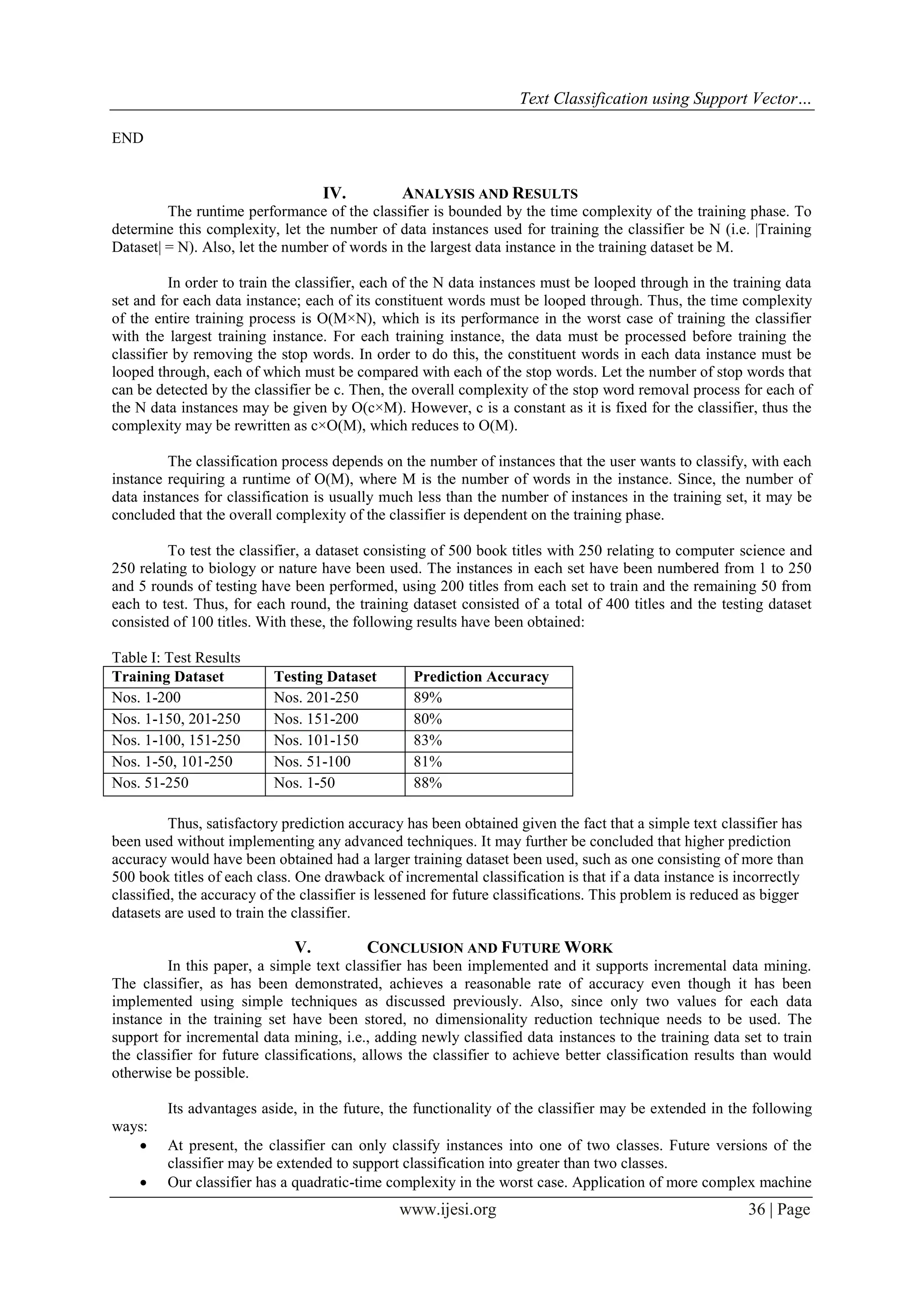 Text Classification Using Support Vector Machine Pdf