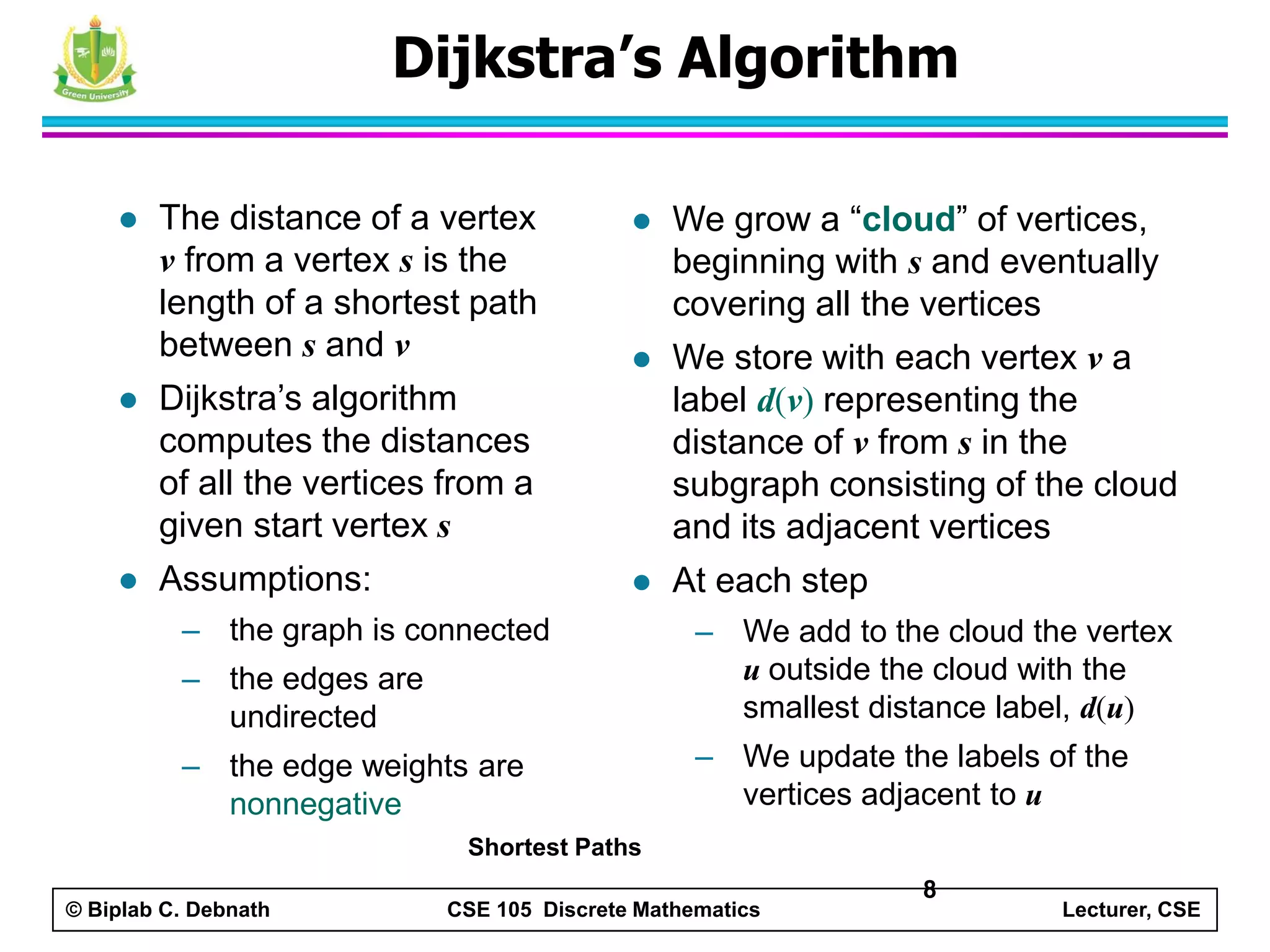 Graph theory discrete mathmatics | PDF