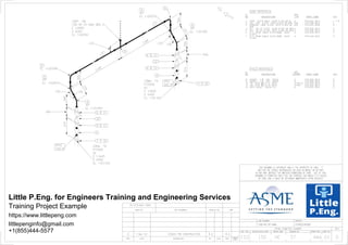 Piping design Training Project Example ISOs | PDF