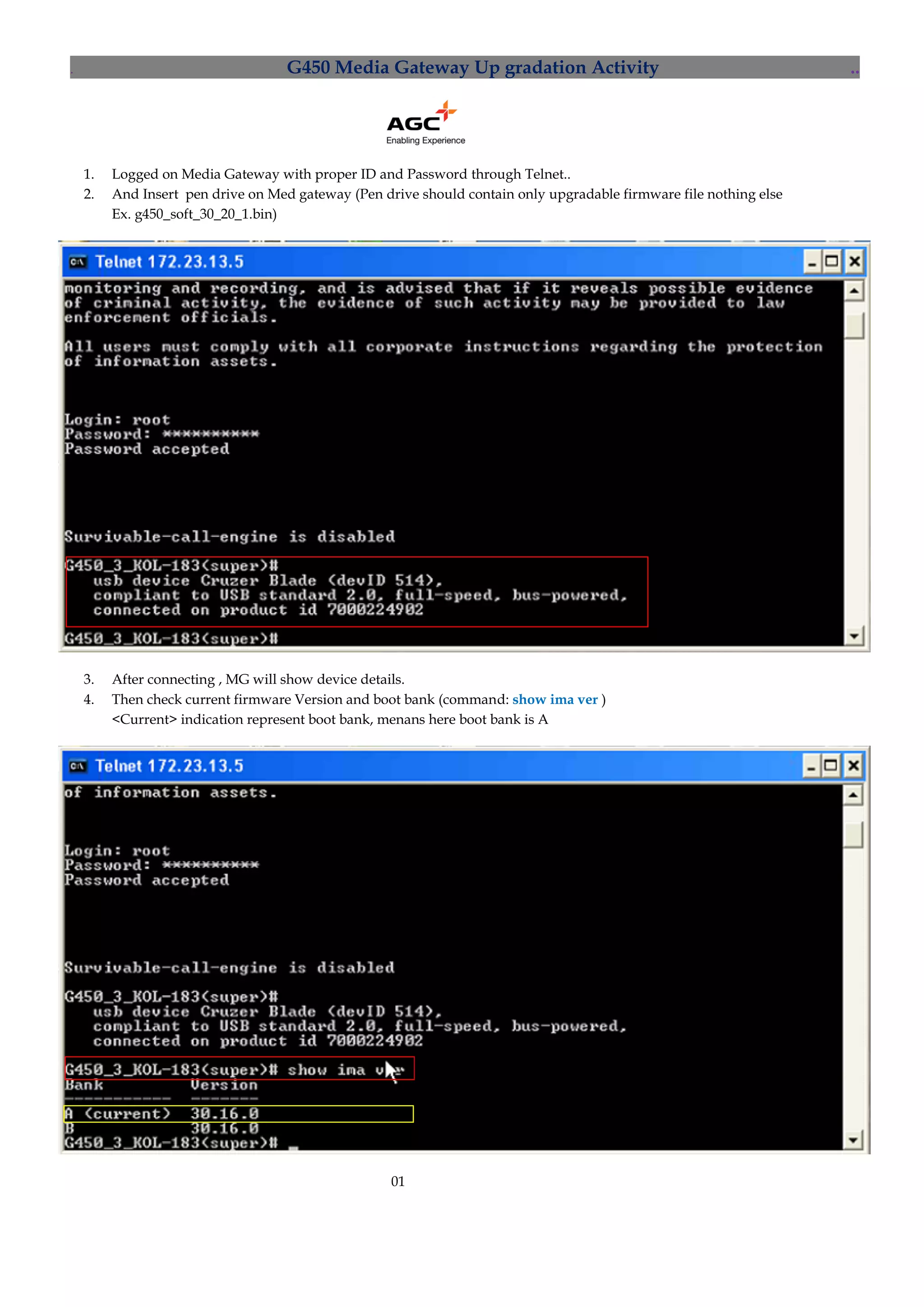 G450 fwup activity | PDF
