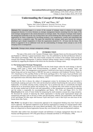 Understanding the Concept of Strategic Intent | PDF