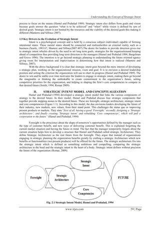 Understanding the Concept of Strategic Intent | PDF