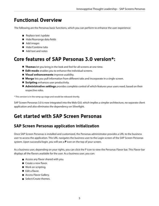 SAP Screen Personas – Provide the right information to the right users ...