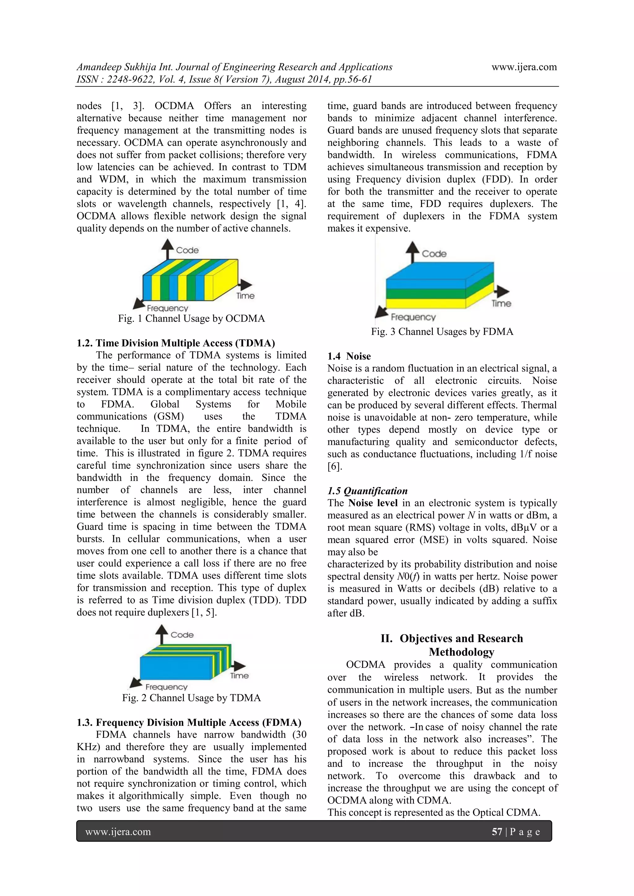 Performance Analysis of Optical Code Division Multiple Access (OCDMA) System | PDF
