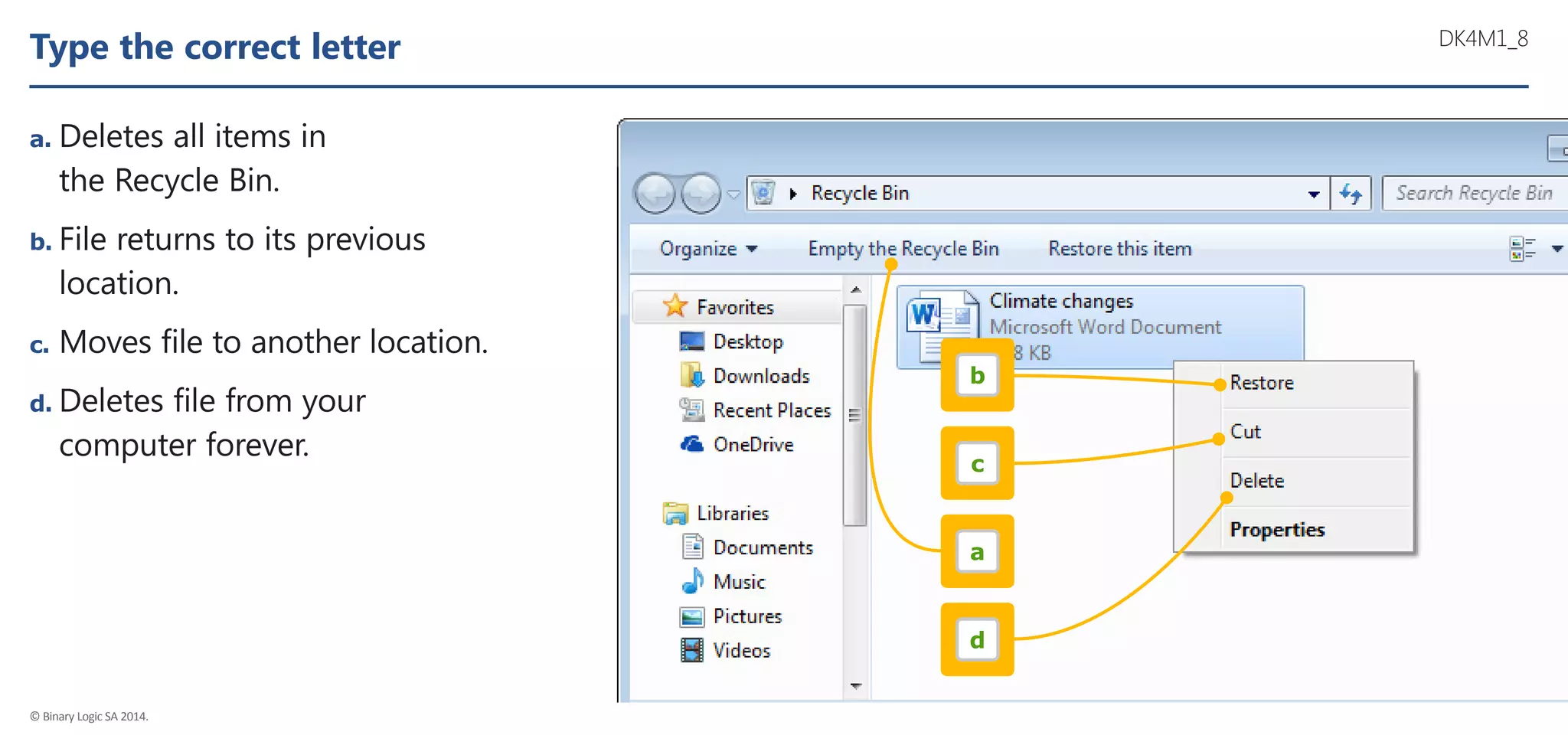 G4 computer grade 4 module test booklet_keys | PDF